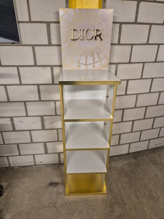 Dior Verkaufsdisplay Regal Ständer Präsenter Gold Weiss (Gebraucht) in ...