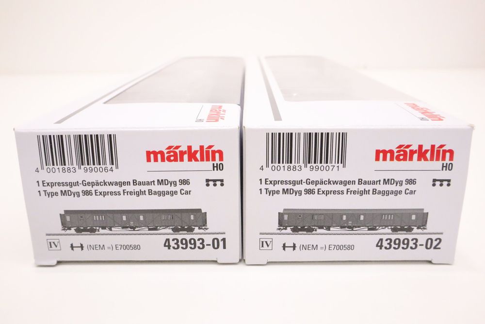 Märklin 43993 DB Gepäckwagen Set MDyg 986, AC H0 (Gebraucht) in Basel ...