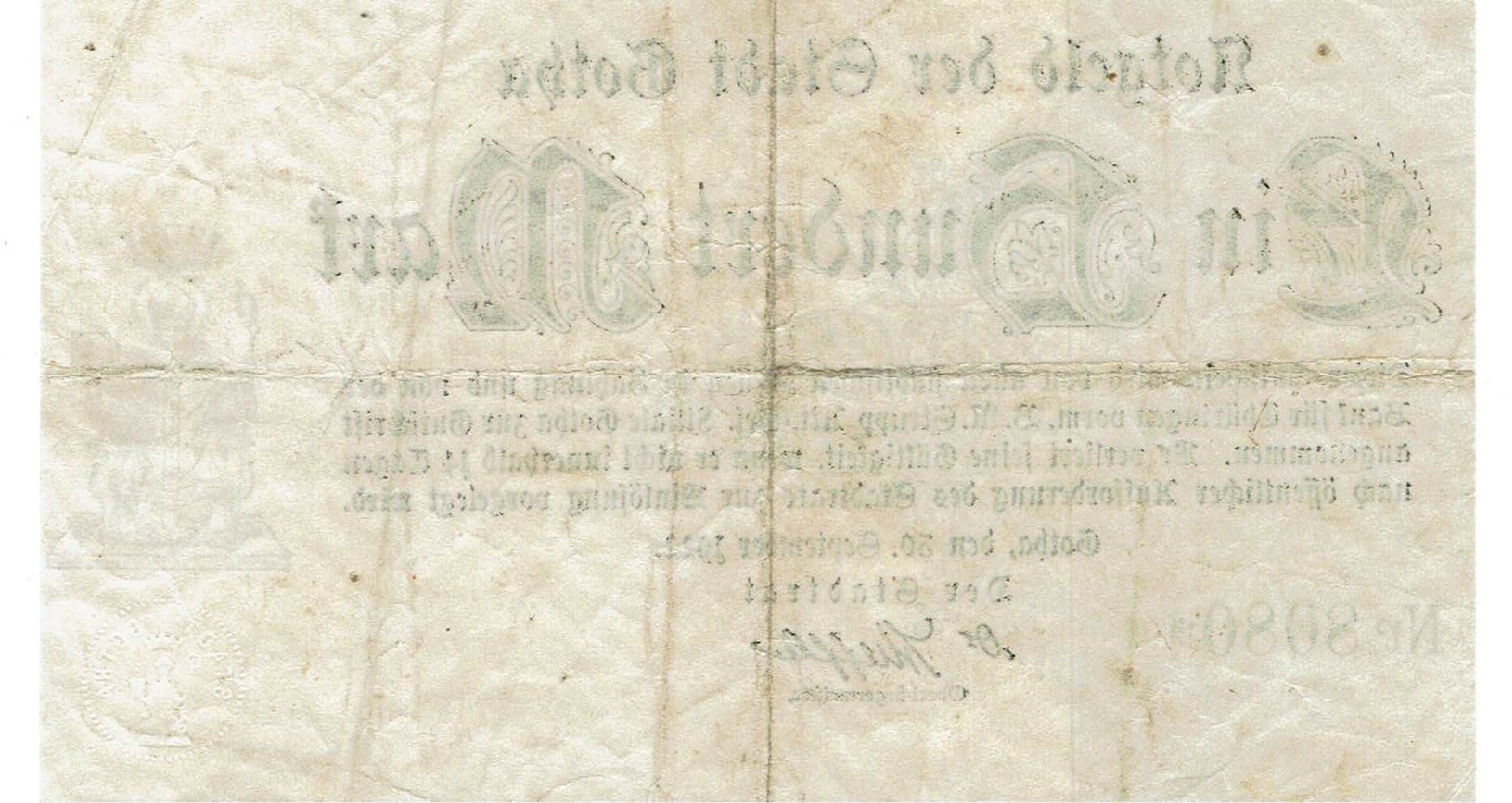 Gotha 100 Mark 30.09.1922 SS++-VZ (Gebraucht) in Steffisburg für CHF 4. ...