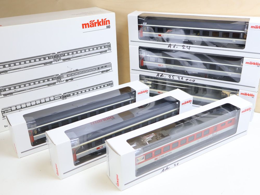 Märklin SBB EuroCity + Digital LED Schnellzugwagen Set 43670 (Gebraucht ...