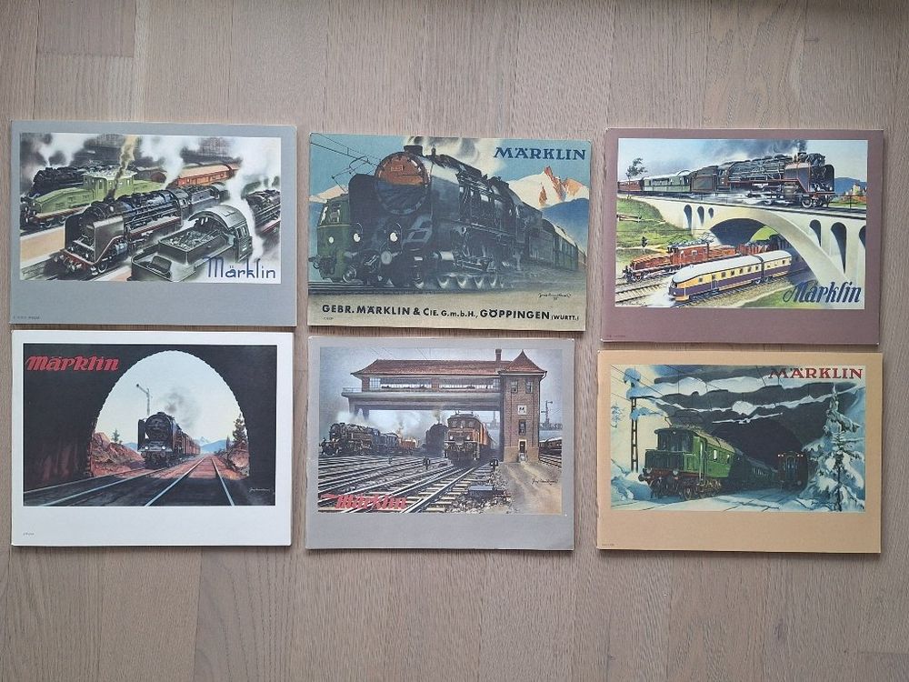 6 catalogues, reproduction Märklin, selon photos (Neuf (Voir ...
