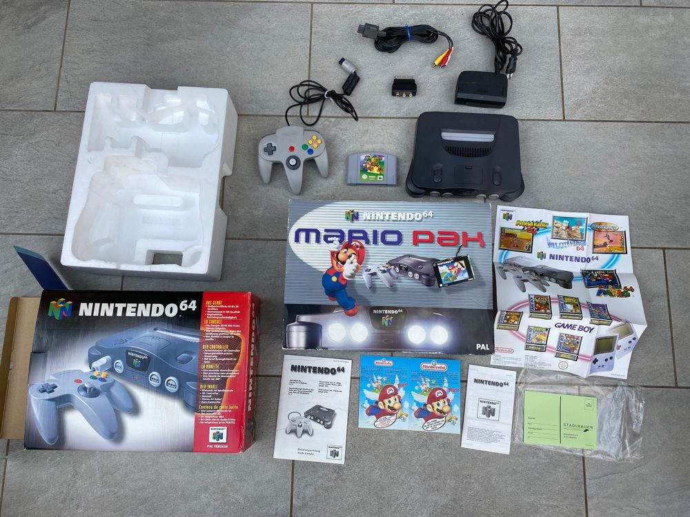 NINTENDO 64 MARIO PAK pal in OVP fully tested and working! | Kaufen auf ...