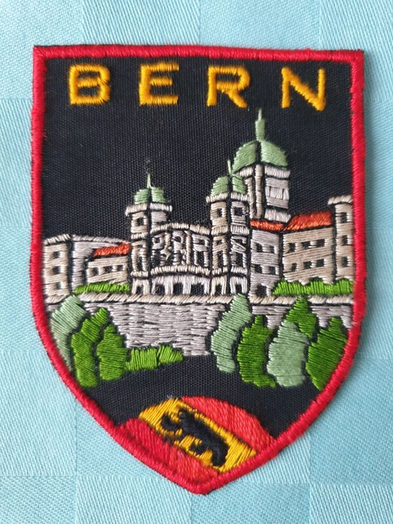 Vintage Badge BERN Kantons - Wappen St.Galler Stickerei (Gebraucht) in ...