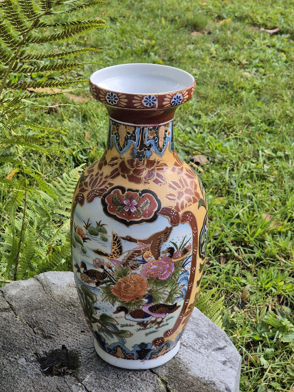 Grosse Vintage Porzellanvase – 36 cm, handbemalt, China (Gebraucht) in ...