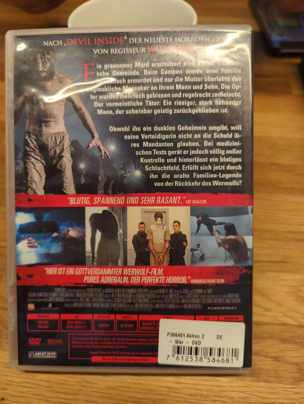 Horror DVD: WER - Das Biest in dir, ab 18! (Gebraucht) in Wünnewil für ...