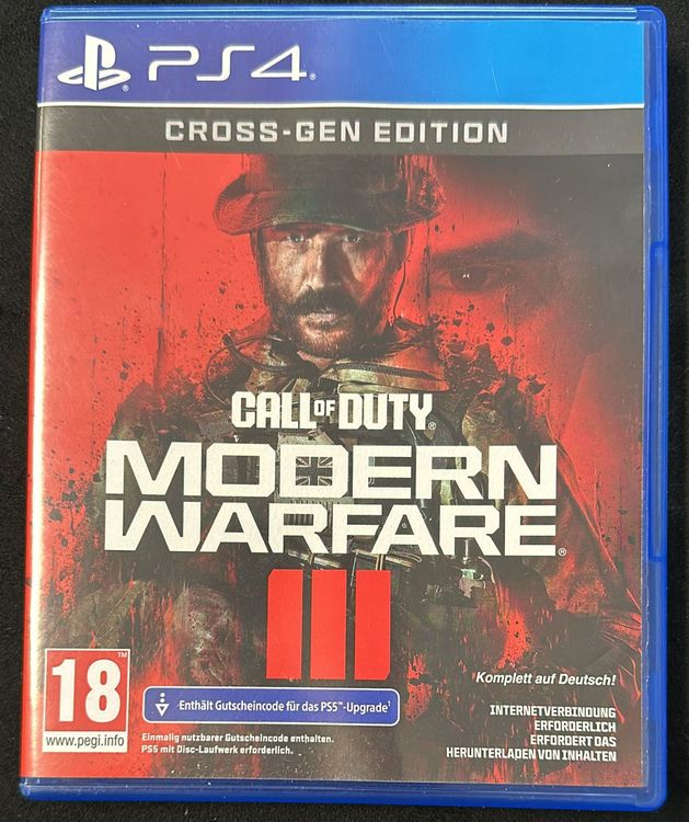 PS4 CALL OF DUTY MODERN WARFARE III CROOS-GEN EDITION (Gebraucht) in ...
