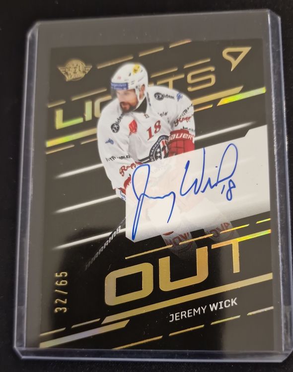 SCRJ Jeremy Wick 32/65 Lights Out Signiert Series 2 (Neu (gemäss ...