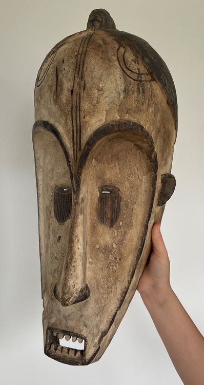 XXL sehr feine alte Fang Maske Gabun Höhe 60 cm Top Stück | Kaufen auf Ricardo