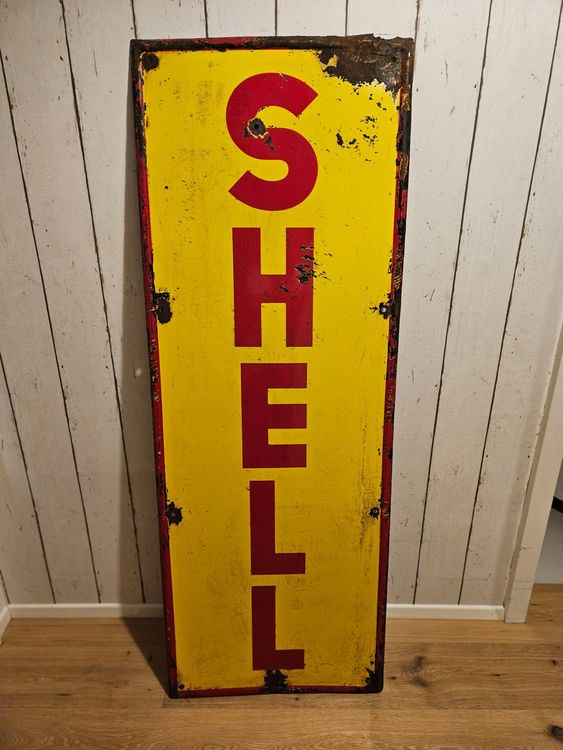 Original Shell Emailschild, rarer Tankstellenklassiker!!!!! (Gebraucht ...