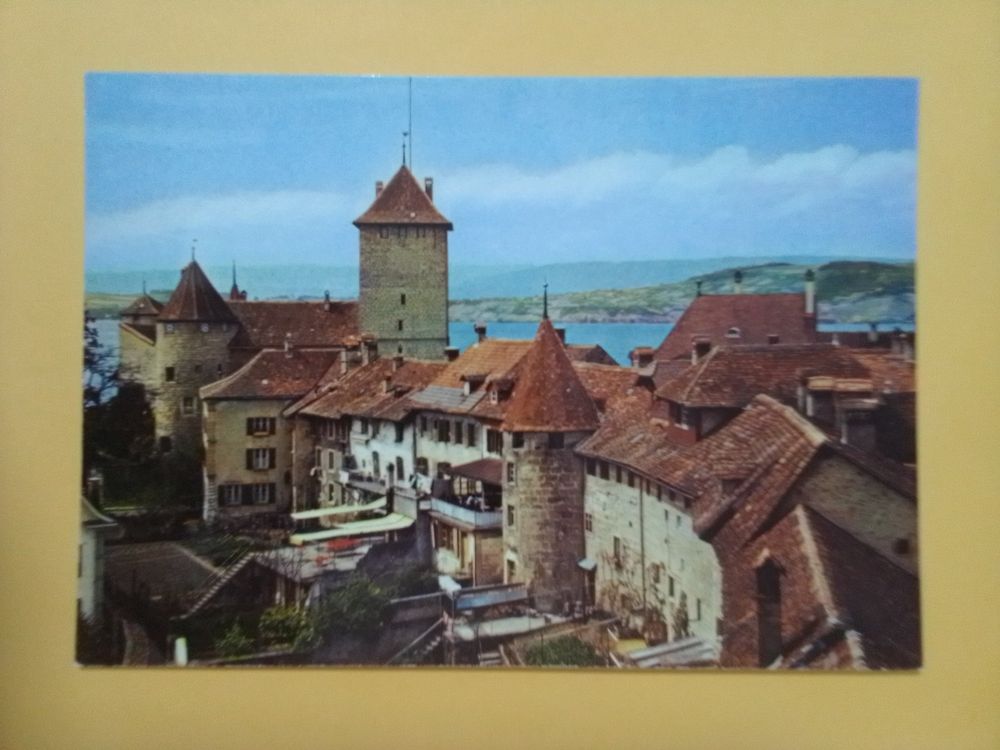 Murten Morat mit Schloss und Festungswallen (110) | Kaufen auf Ricardo