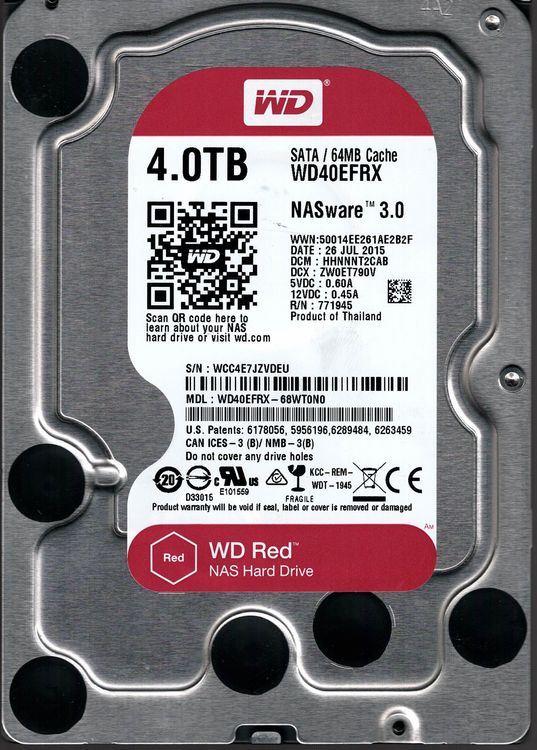 4 TB WD Wester Digital Red NAS (Gebraucht) in für CHF 42 – mit ...