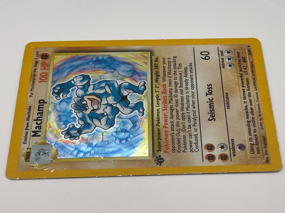 Machamp 8/102 Holo Rare Pokémon Base Set 1st. Edition (Neu (gemäss Beschreibung)) in Uster für ...
