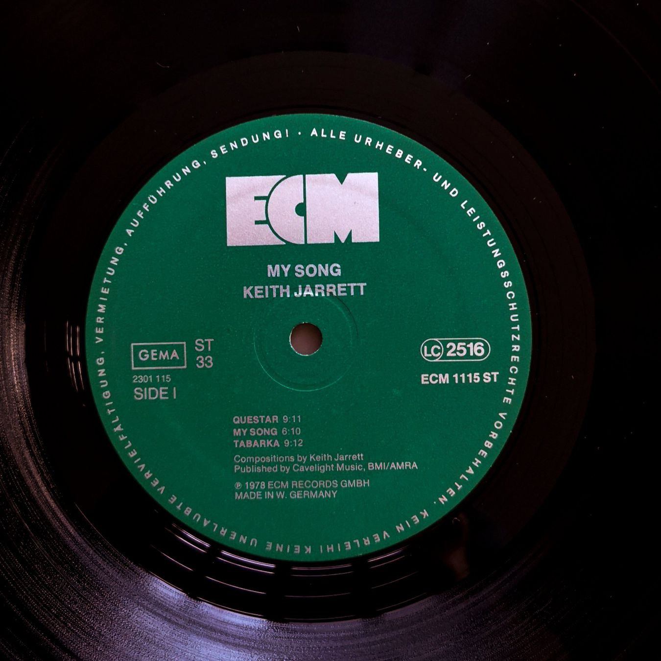 Keith Jarrett - My Song (Jazz - ECM LP 1978) (Gebraucht) in Sargans für ...