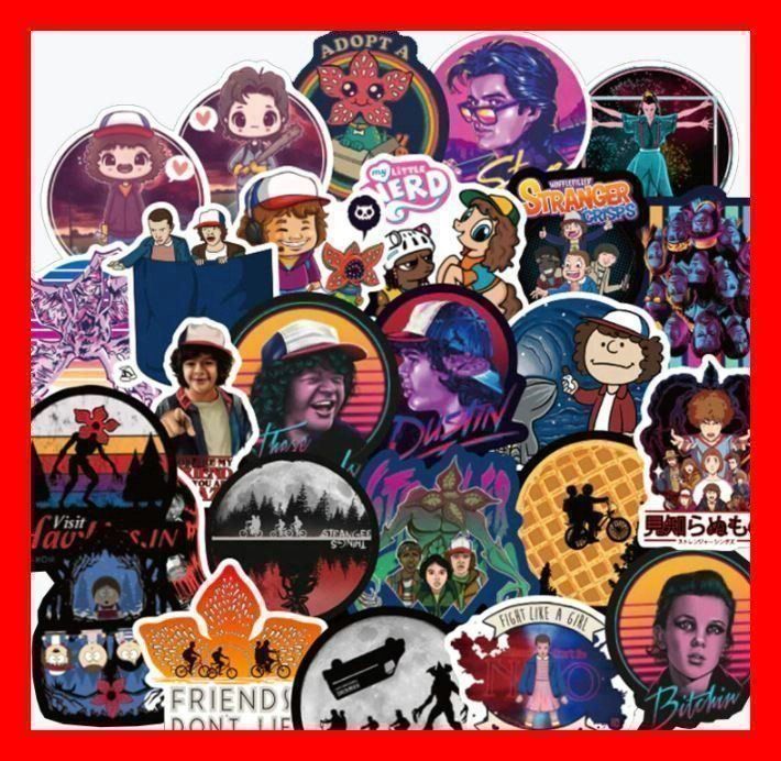 Stranger Things Elfie Dustin Netflix Sickerbomb Stickerset (Neu und ...