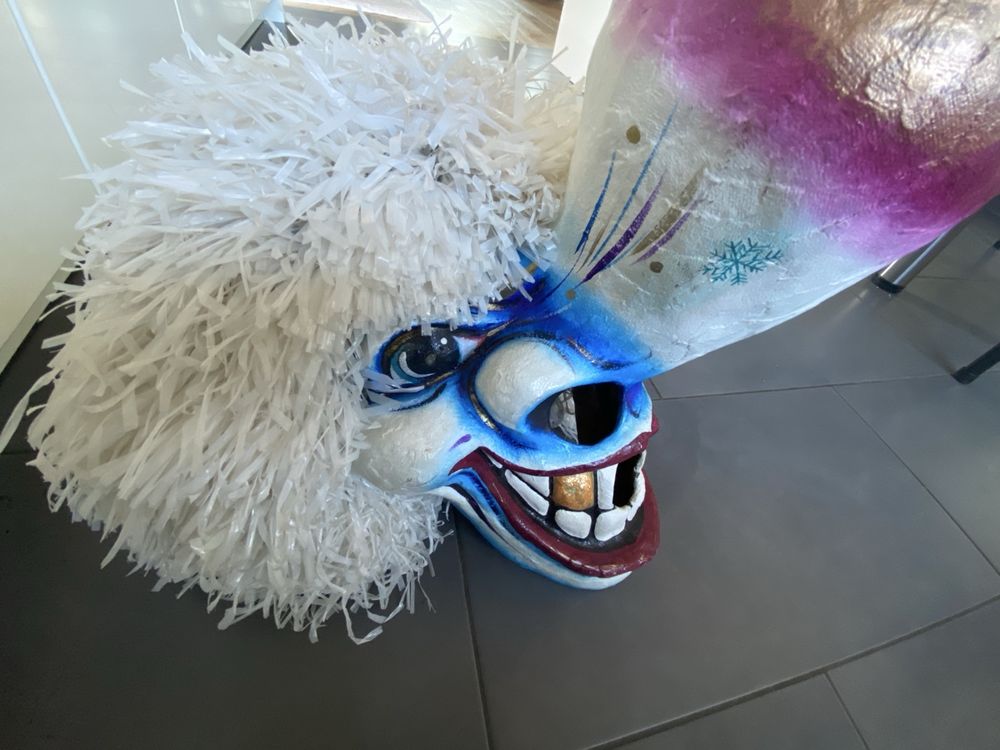 Handgemachte Fasnachts-Maske, Unikat - Grusel-Clown 🤡 (55) (Gebraucht ...