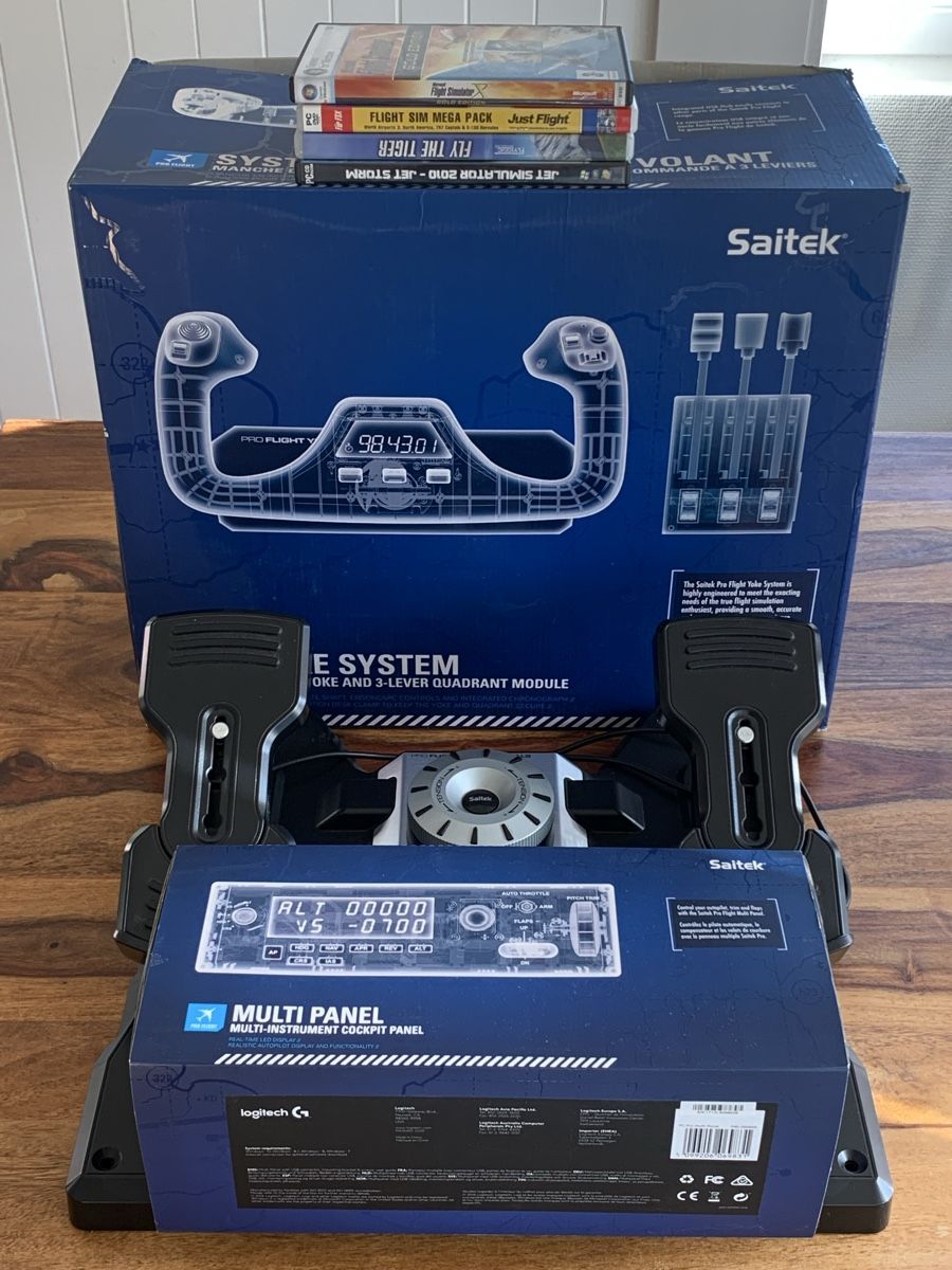 Flugsimulator Paket – Saitek Pro Flight & Software (Gebraucht) in ...