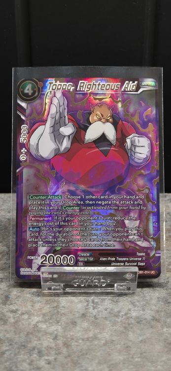 Dragon Ball Super Karte: Toppo, Righteous Aid (DB1-014 UC) (Neu (gemäss Beschreibung)) in ...