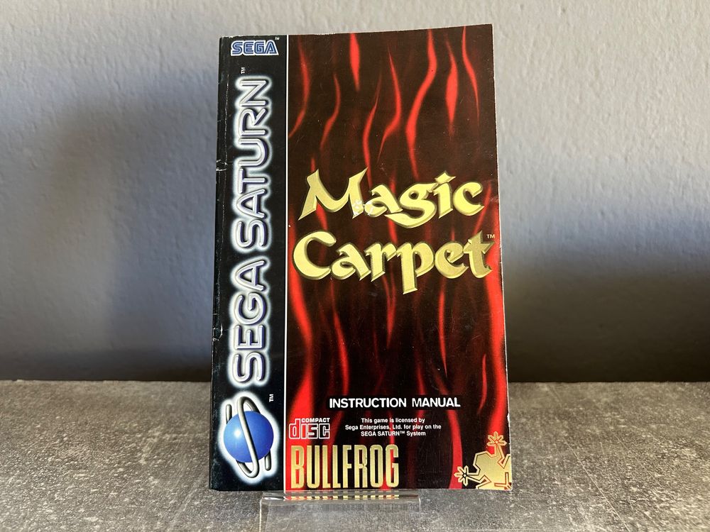 Magic Carpet PAL Sega Saturn - Manual Only Price (Gebraucht) in ...