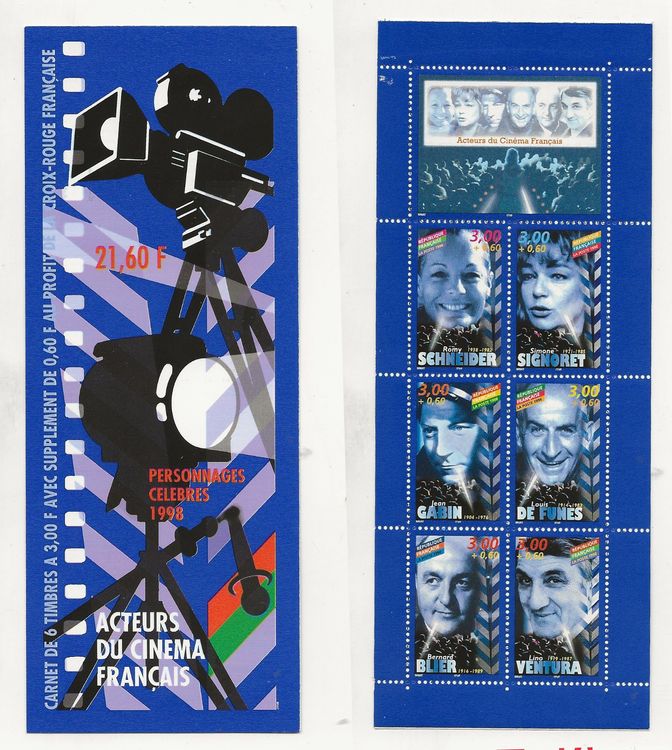 France carnet Acteurs 1998 ** (Neu (gemäss Beschreibung)) in für CHF 2 ...