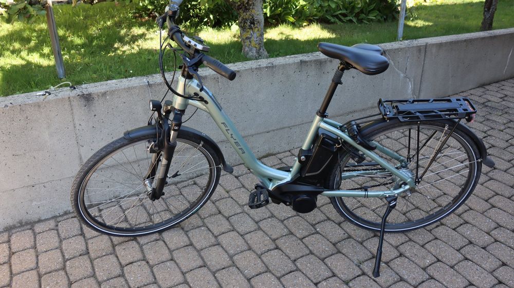 E-Bike FLYER, Modell T, lindengrün, 25 km/h, gr. Akku | Kaufen auf Ricardo