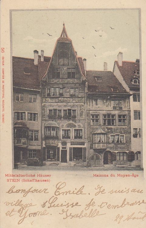 Stein am Rhein - Mittelalterliche Häuser um 1900 | Kaufen auf Ricardo