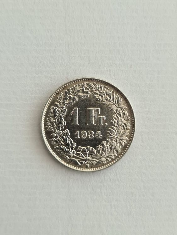 Fr. 1.00 1934 vz bis unz/stgl (Gebraucht) in Celerina/Schlarigna für CHF 20 – mit Lieferung auf ...