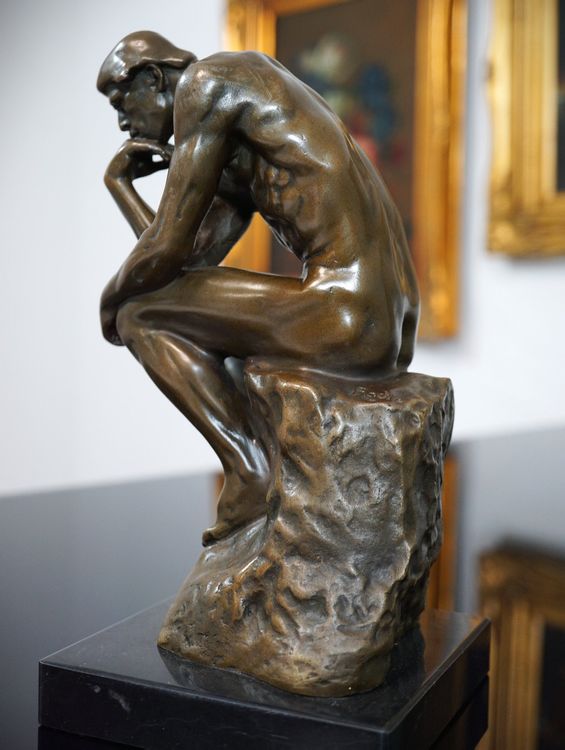 BRONZE SKULPTUR FIGUR DER DENKER VON AUGUSTE RODIN (Gebraucht) in Vettweiß für CHF 501 – mit ...