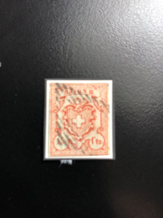 1 timbre oblit. Rayon III petits chif ct (D'occasion) à Charmey ...