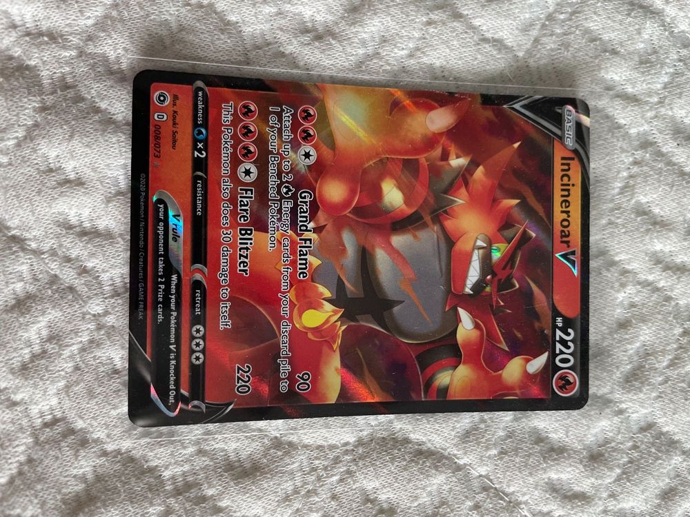 Pokémon Holo-Karte Incineroar V (D'occasion) à müllheim pour CHF 1 ...
