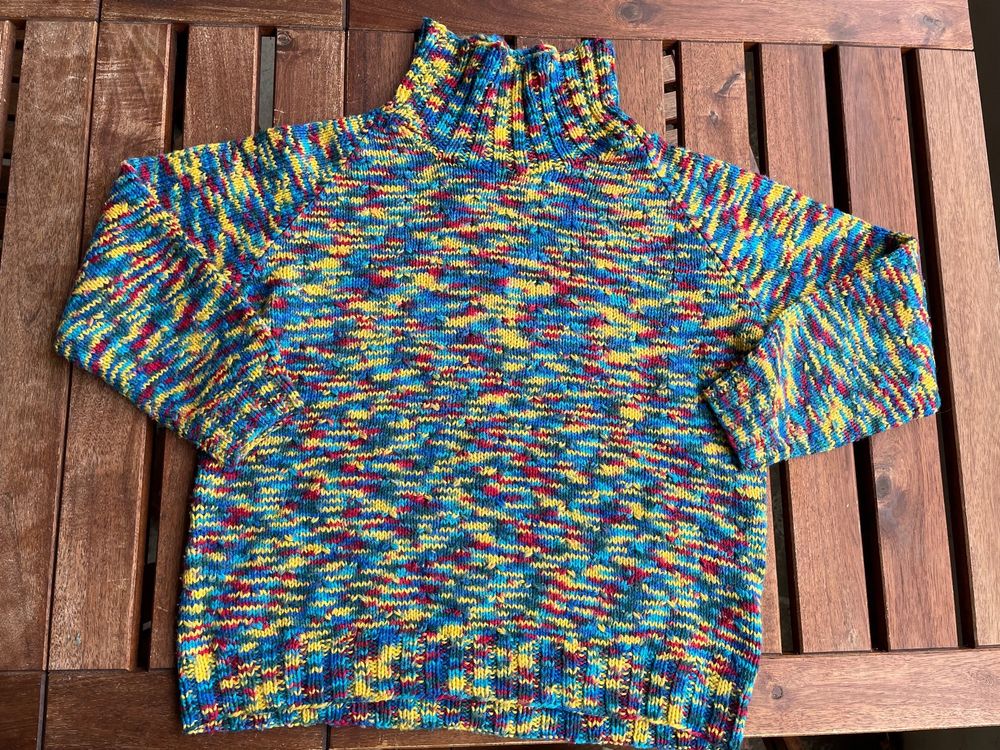 Selfmade Strickpulli bunt ça 128/134 (Neu (gemäss Beschreibung)) in ...