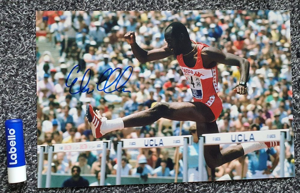 Edwin "Ed" Moses Original Autogramm (Neu (gemäss Beschreibung)) in ...