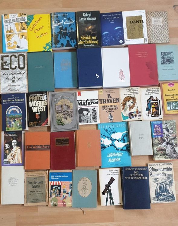 Bücherkiste mit Romanen und Geschichten 1890-2010 36 Romane (Gebraucht ...