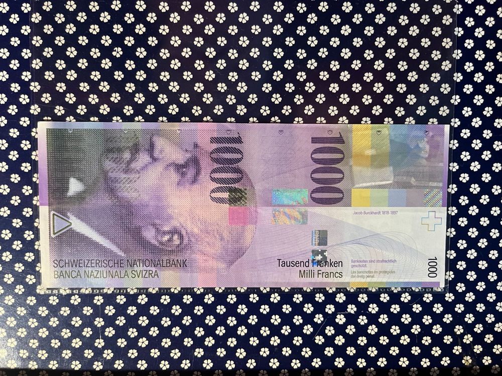1000 Fr. / Banknote 1996 - Top erhalten ! (Neu (gemäss Beschreibung ...