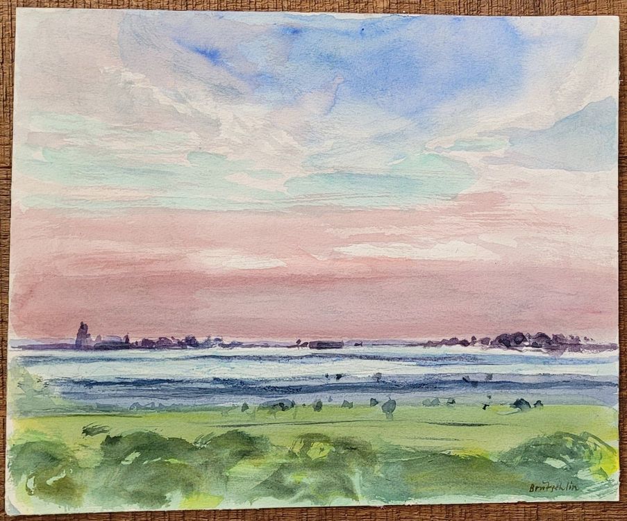 Zwei Landschafts-Aquarelle von Brütschlin (Gebraucht) in Bourguillon für CHF 20 – mit Lieferung ...