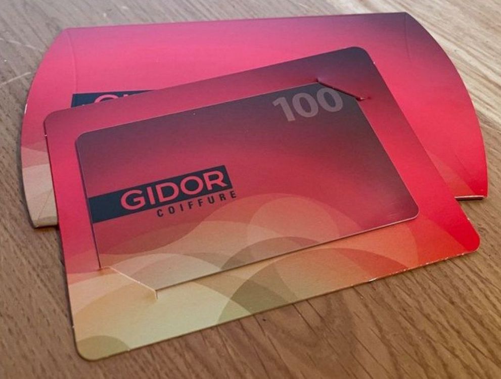 GIDOR Coiffure Geschenkkarte im Wert von 100.- (Neu und ...
