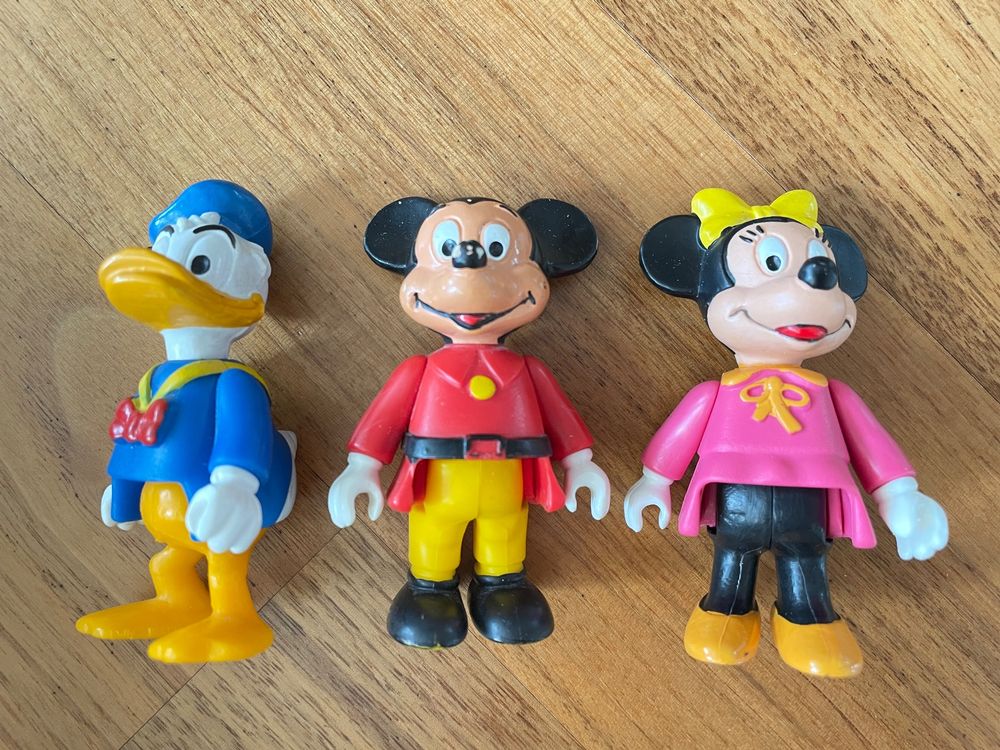 3x Vintage Disney Donald Mickey Minnie wie Playmobil 80er (Gebraucht) in Gossau SG für CHF 27 ...
