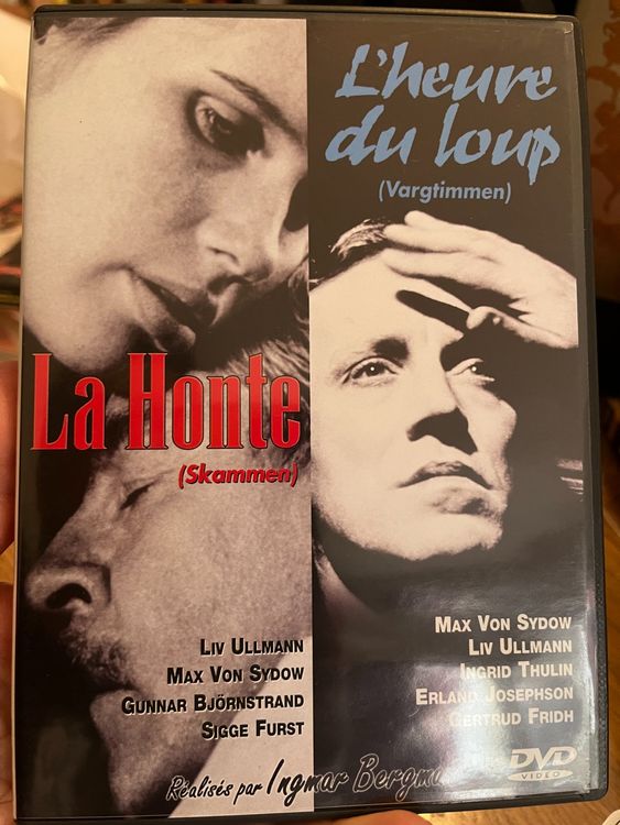 La Honte + L'heure du loup (Ingmar Bergman, 2 films VOST) | Kaufen auf ...
