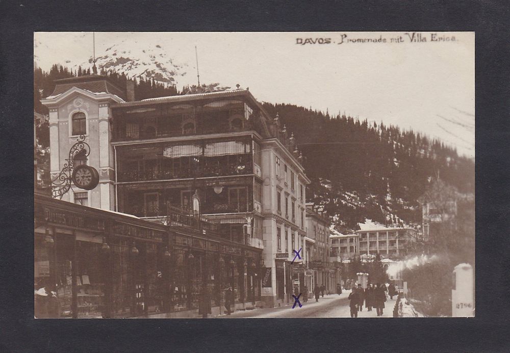 DAVOS - Promenade mit Villa Erica, 1926 | Kaufen auf Ricardo