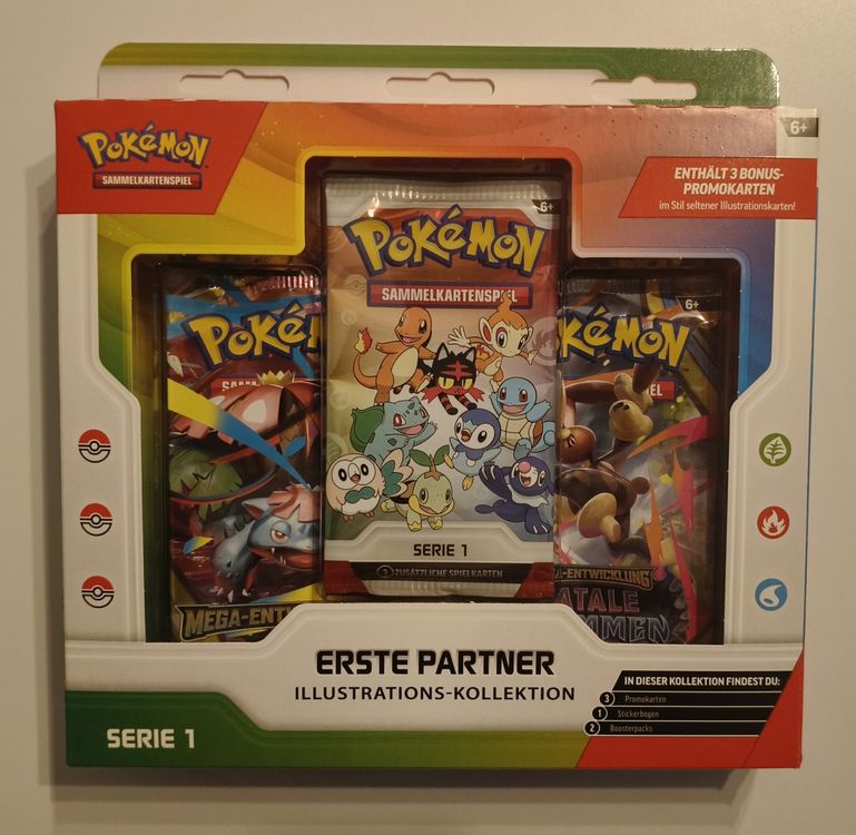 Pokémon Erste Partner Illustrations Kollektion Serie 1 - DE (Neu und ...