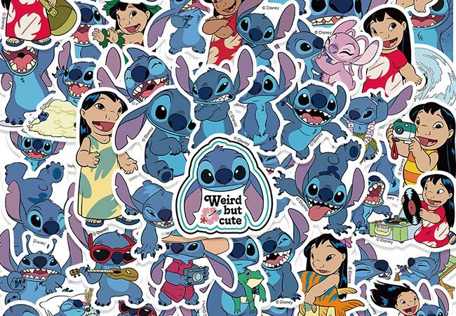 51 Stk. Stickers/Aufkleber - Lilo & Stich (Neu und originalverpackt) in ...