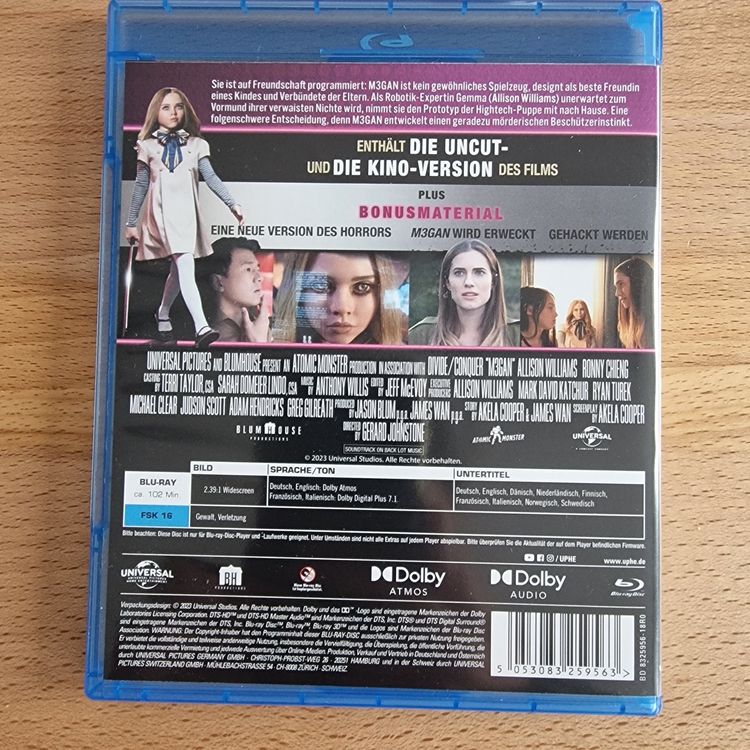 MEGAN, Blu-Ray, Uncut Version, 2023 | Kaufen auf Ricardo