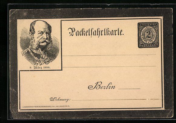 Andenken an Kaiser Wilhelm I., Private S | Acheter sur Ricardo