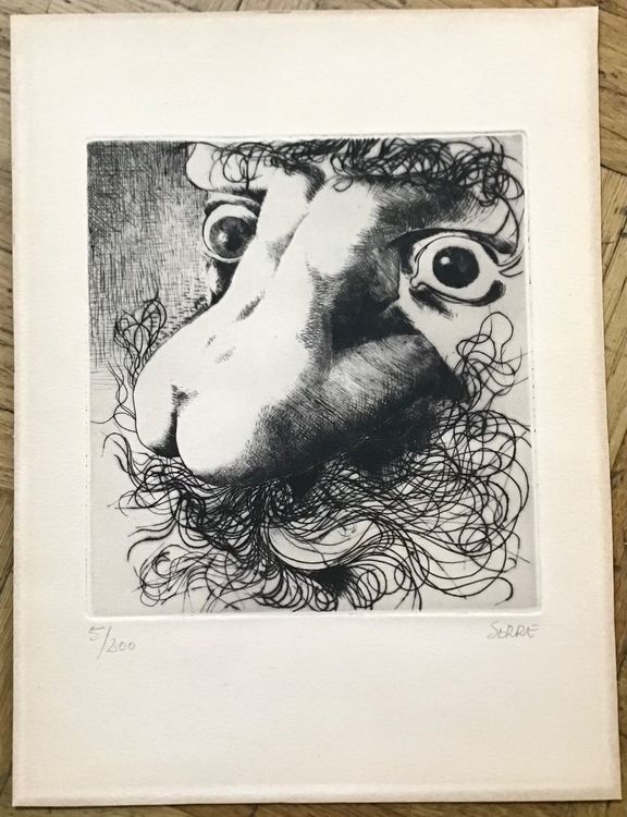 Claude Marcel Louis SERRE (1938-1998) Radierung Handsigniert (Gebraucht ...