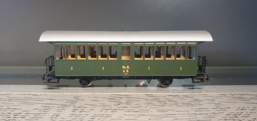 BEMO: RHB NOSTALGIE PERSONENWAGEN A 8 GRÜN OVP | Kaufen auf Ricardo