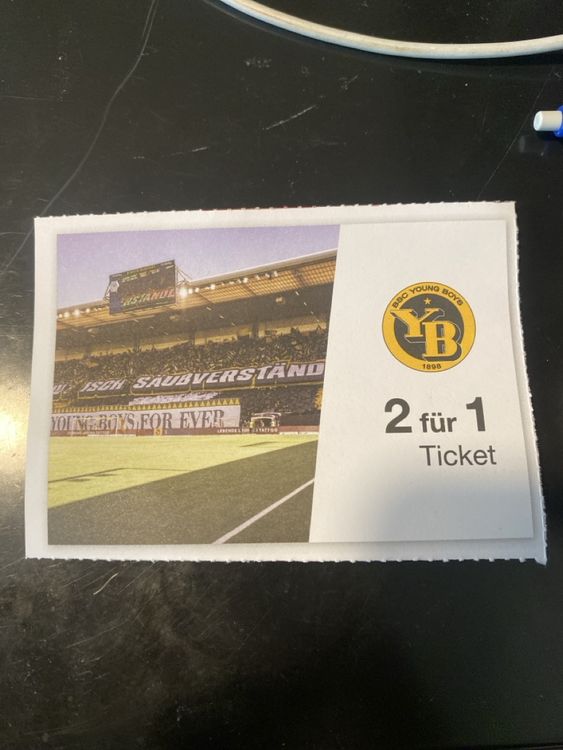 2 für 1 YB Bern Fussballtickets Karten YoungBoys (Neu und ...