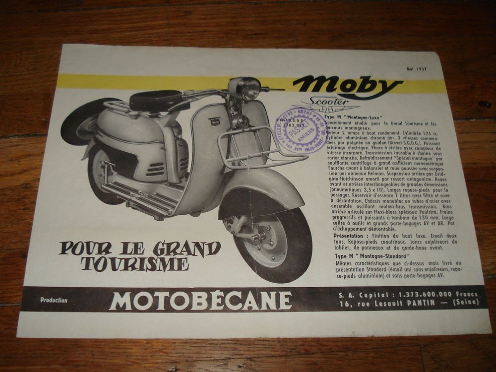 SCOOTER MOBY (D'occasion) à Bellevue pour CHF 5 – avec livraison ...