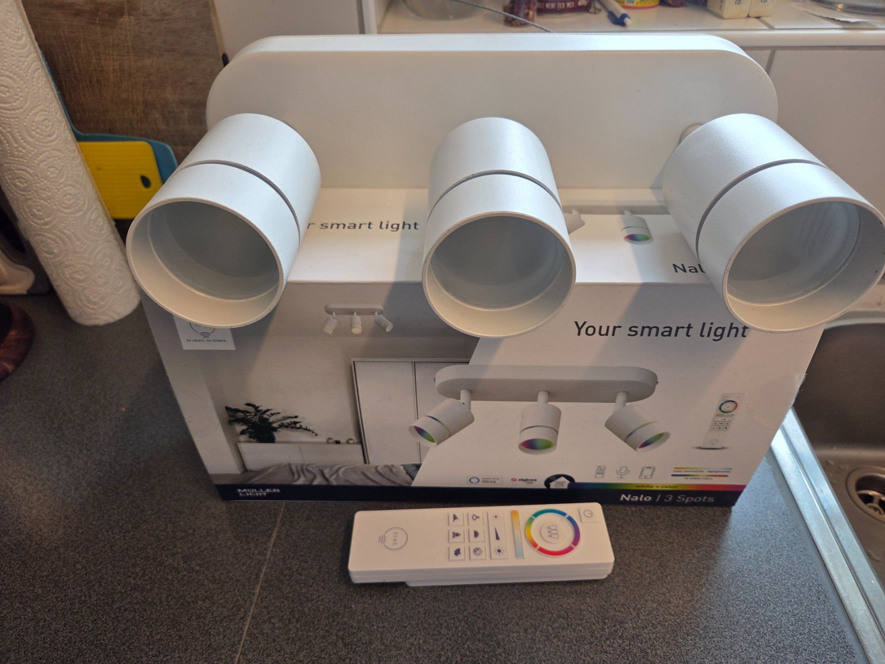 2 xMüller Licht tint Nalo LED-Strahler, dreiflammig (Zigbee) (Gebraucht ...