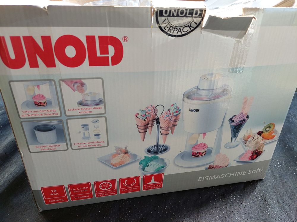 UNOLD GLACEMASCHINE (SOFTEIS ) (Neu (gemäss Beschreibung)) in Huttwil ...
