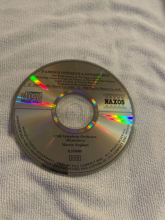 Naxos CD - Famous Operetta Overtures - wie neu! Top! (Gebraucht) in ...