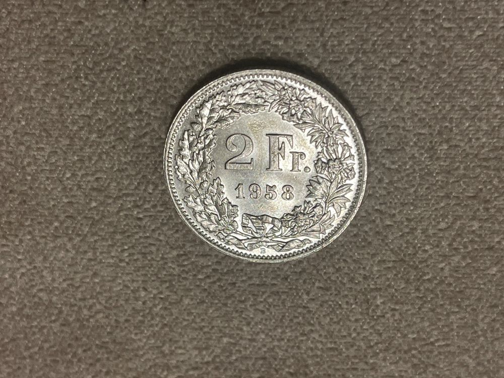 2 Franken 1958 unz. .Silber (Gebraucht) in Elsau für CHF 12 – mit Lieferung auf Ricardo kaufen